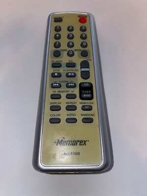 MEMOREX ~ REMOTE CONTROL ~ MODEL # MX4100 | eBay