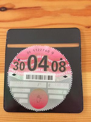 BLACK CAR TAX DISC HOLDER PERMIT LICENSE HOLDER SINGLE | eBay