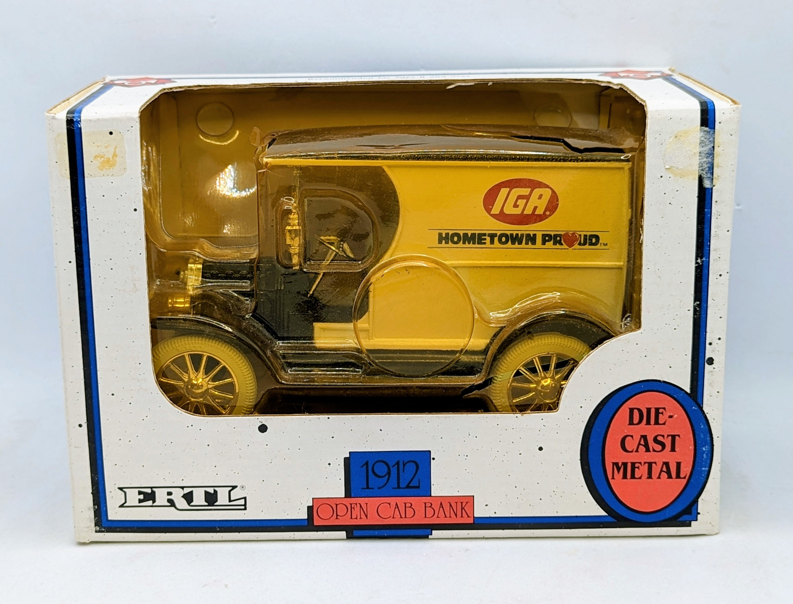 ERTL 1912 Open Cab Bank Die Cast Metal IGA Hometown Proud 1:25 Scale ...