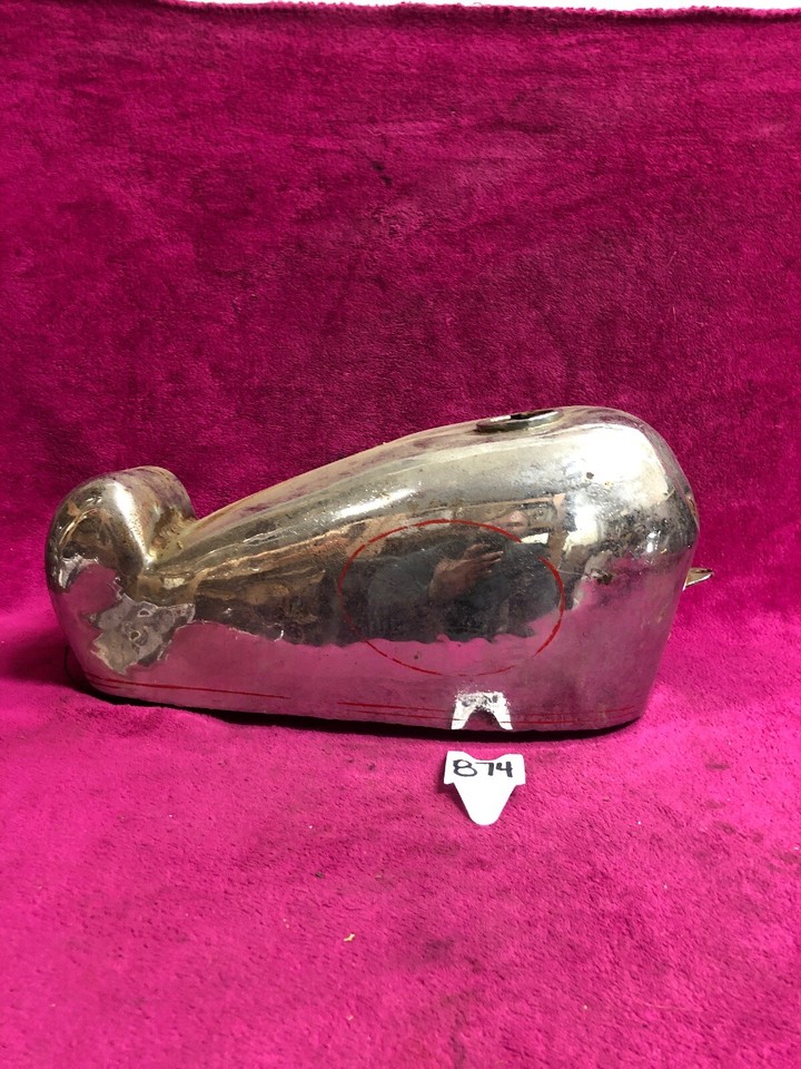 Harley Hummer Panhead Knucklehead Custom Chopper Gas Fuel Tank Vintage ...