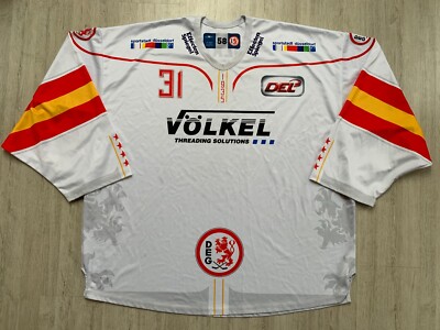 DEL Düsseldorfer EG DEG Germany Game Worn Hockey Jersey Shirt Goalie ...