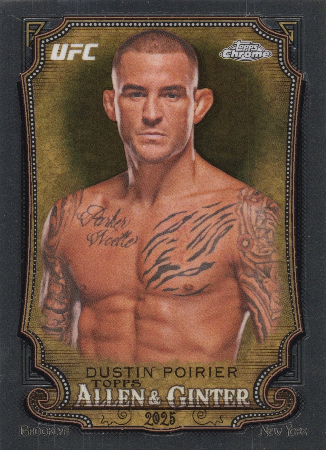 2025 Topps Chrome UFC - Allen and Ginter Dustin Poirier #AAG-29 for ...