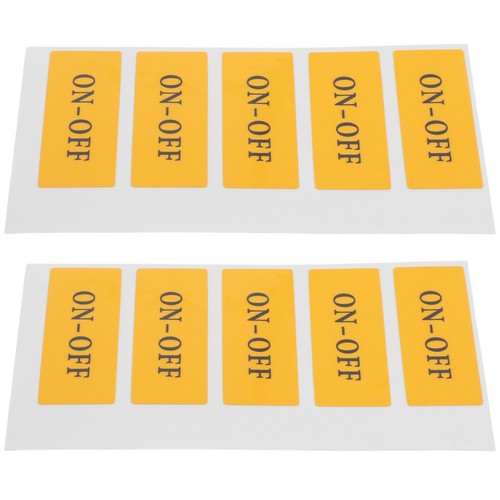 10 Pcs Power Switch Identification Sticker Stickers | eBay