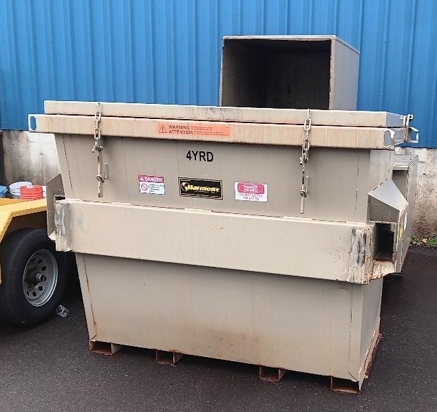 2023 HARMONY C100 * 1 Yard STATIONARY COMPACTOR * 4 yd CONTAINER ...