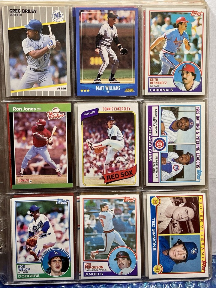 Baseball Rookie Card Lot, Binder HOF, Stars, Judge Collection Sports ...