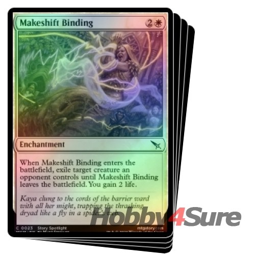 Foil Makeshift Binding X4 M/NM Magic: The Gathering MTG Murders At ...