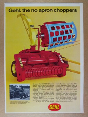 1970 Gehl 600 Chopper vintage print Ad | eBay