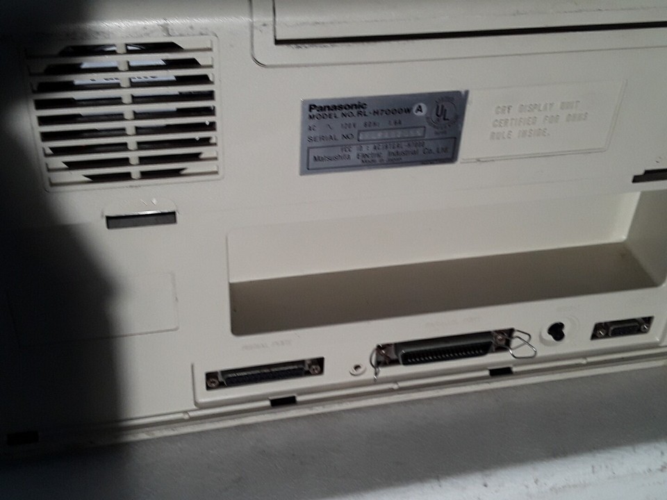 * WORKING 1982 Panasonic Sr. Partner RL-H7000W Portable IBM-PC ...