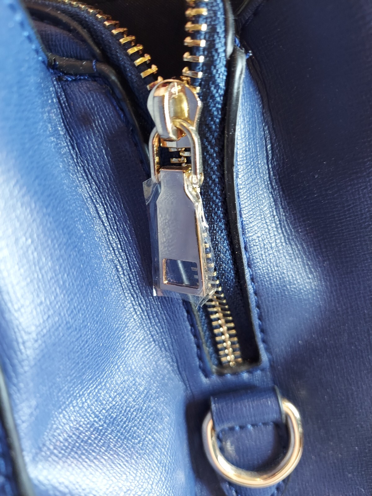 Marc New York Andrew Marc blue purse with gold buckle | eBay