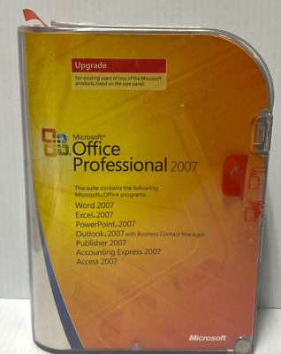 BRAND NEW - Microsoft Office Professional Pro 2007 Software Genuine ...