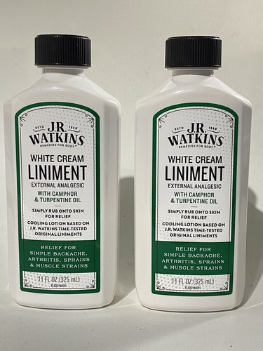 J.R. Watkins White Cream Liniment 11 Ounce - 2 pack - 01/2026 | eBay