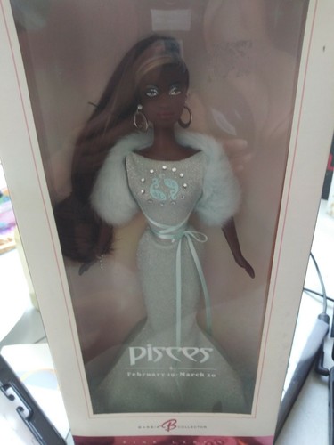 Pisces February 19 - March 20 AA Barbie Doll Pink Label #c6252 NRFB ...