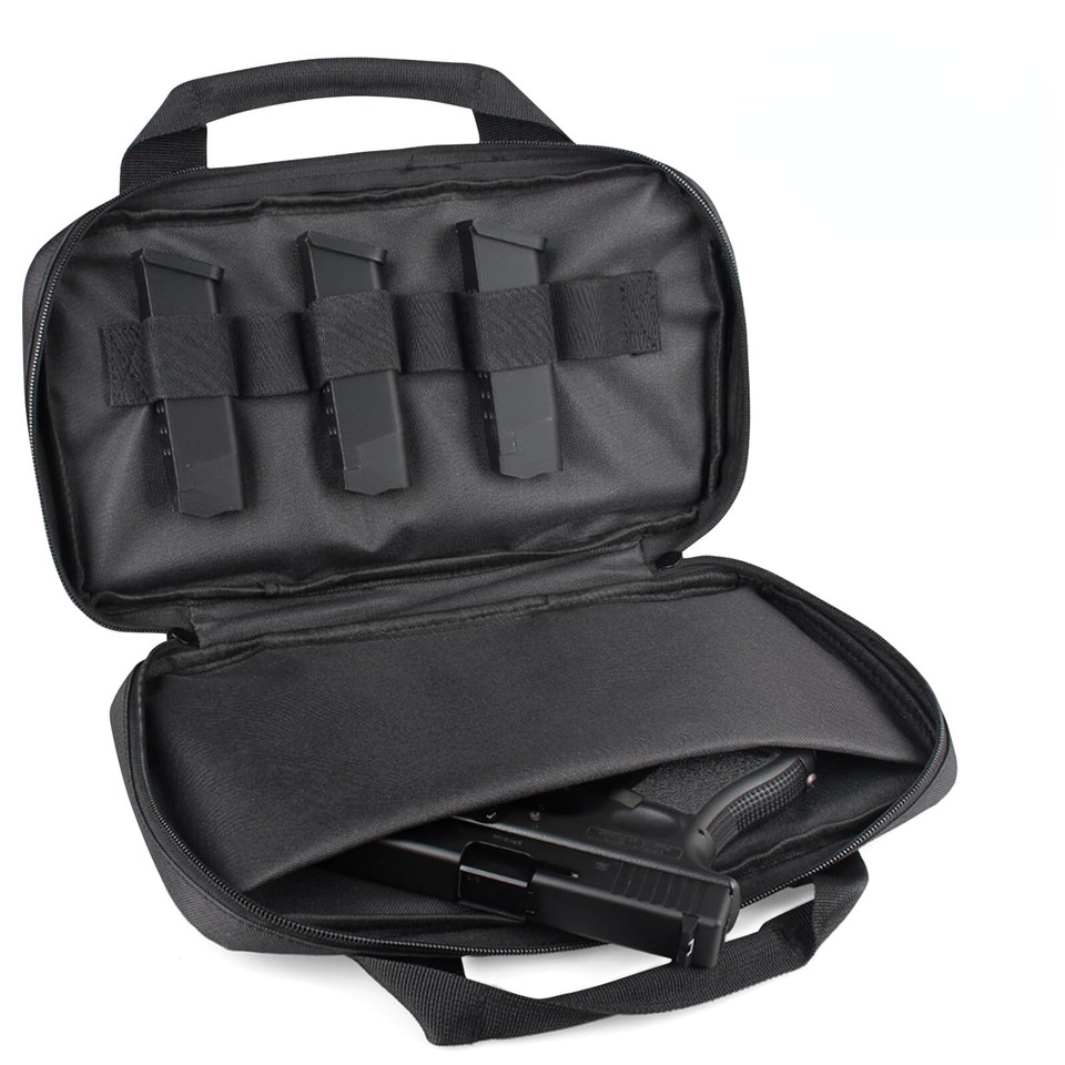 Tactical Pistol Gun Case Padded Handgun Bag Double Pistol Handgun Soft ...