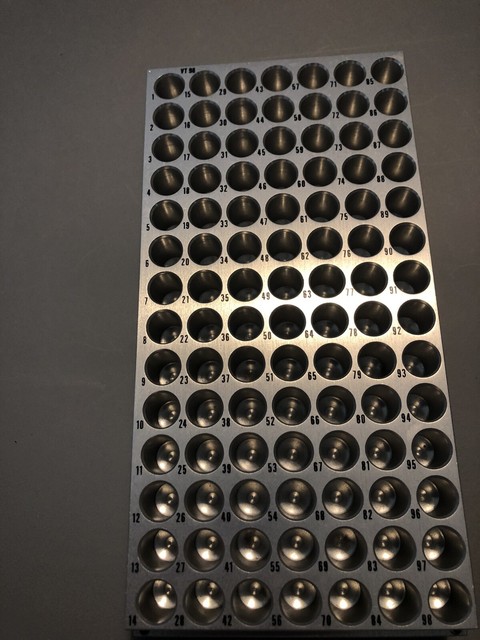 Agilent G6500-80101 CTC PAL Gerstel Sample Vial Tray Rack Vt98 98x2ml ...