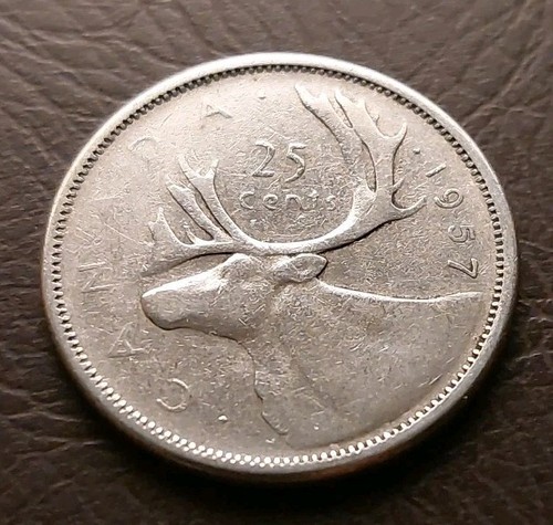 1957 Canada 25 Cents (Qi11) Elizabeth II Silver Quarter Coin 25 Cent | eBay