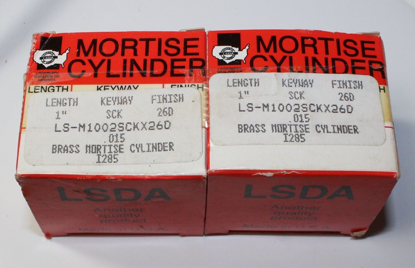 2 LSDA Mortise Cylinder Keyway SCK 1" LS-M1002SCKX26D | eBay