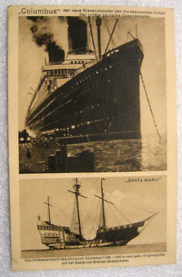 Postcard Germany,pre ww2 Ship SS COLUMBIA | eBay