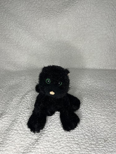 Ganz Webkinz Black Cat 8" Stuffed Animal Plush Toy HM135 No Code Kitten ...