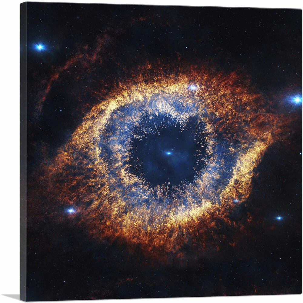 Blue And Gold Nebula Astronomy