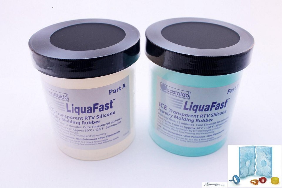 CASTALDO LiquaFast ICE RTV SILICONE JEWELRY LIQUID MOLDING RUBBER ...