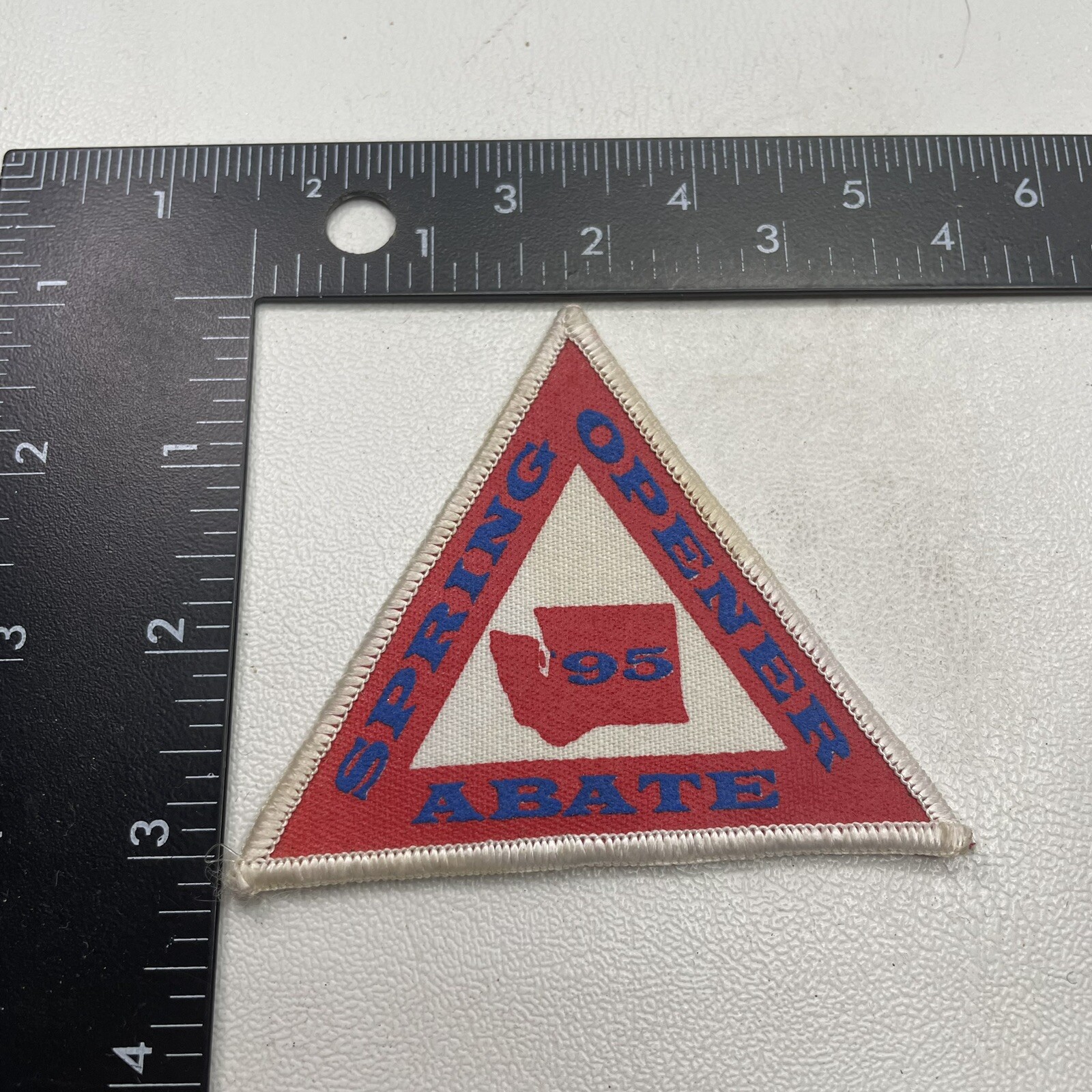 Vtg Motorcycle Biker 1995 ABATE SPRING OPENER Patch 371D | eBay