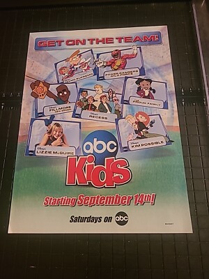 Abc Kids Print Ad 2002 8x11 Great To Frame | eBay
