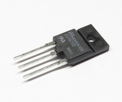 BUH515D NPN Power Transistor 1500V/700V 8A 50W ISOWATT218, ST ...