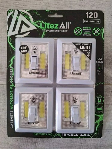 LitezAll Micro Wireless Light Switch (PACK OF 4) | eBay