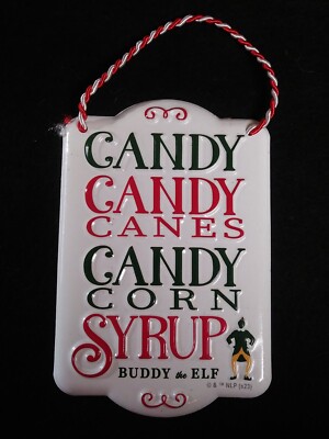 Buddy the Elf Candy Candy Canes Candy Corn Syrup Metal Sign 6x4 ...