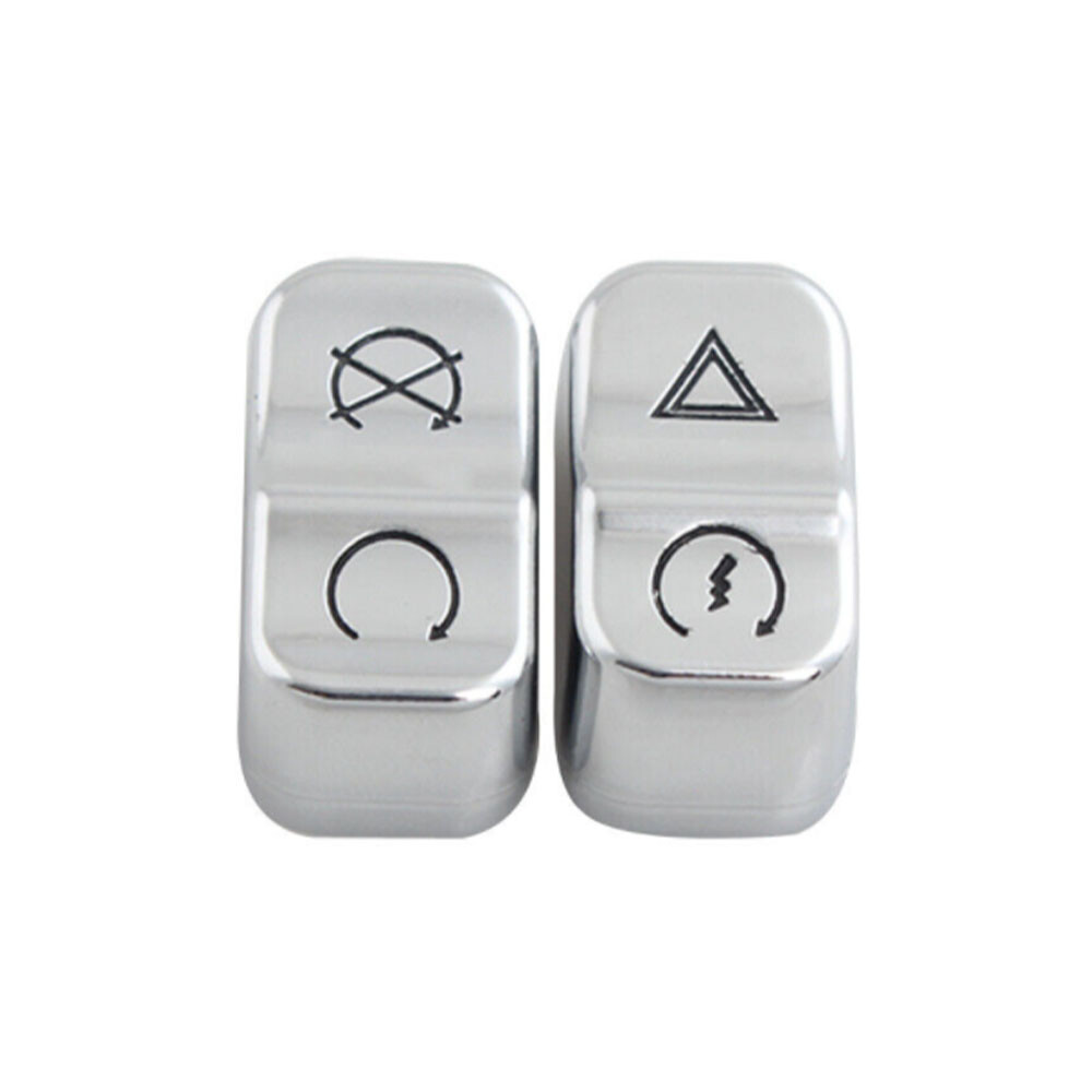 13Pcs Chrome Hand Control Switch Housing Button Caps Covers Fit For ...