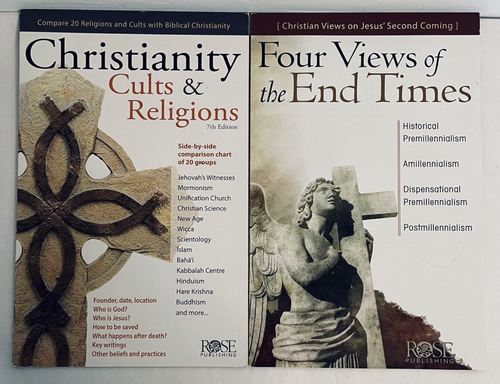 Lot of 2 Bible Pamphlets Christianity Cults Religions 7th e Four Views ...