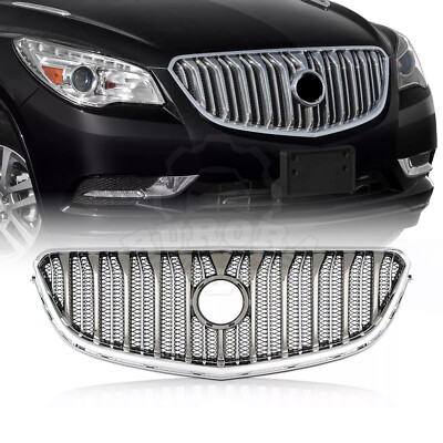 For 2013-2016 2017 Buick Enclave Chrome Front Upper Bumper Grill Grille ...