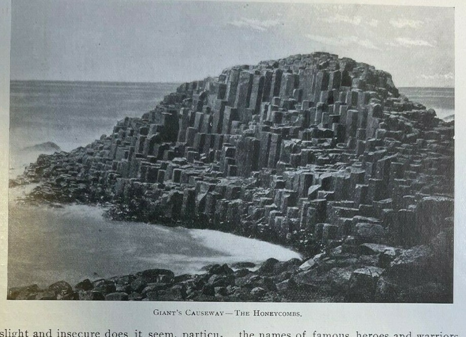 1901 Ireland Belfast Giant's Causeway Dunlace Castle Dungan Castle ...