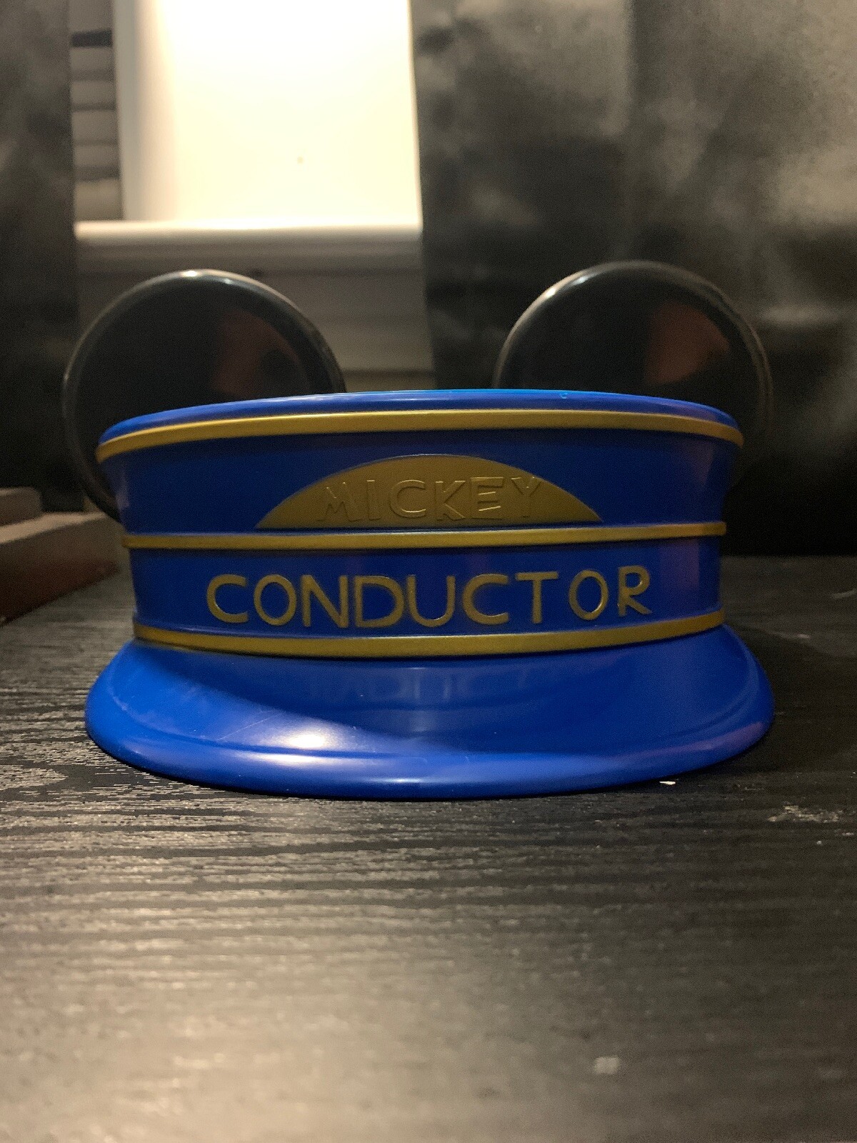 Mickey Mouse Ears Conductor Hard Shell Hat Disney Vintage Rare Costume ...