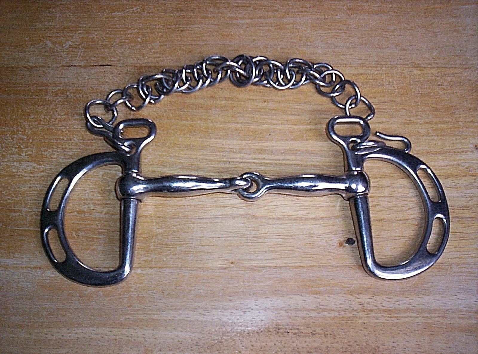 Used Stainless Uxeter Jointed Kimberwick Kimberwicke Bit 4 3/4" Mouth ...