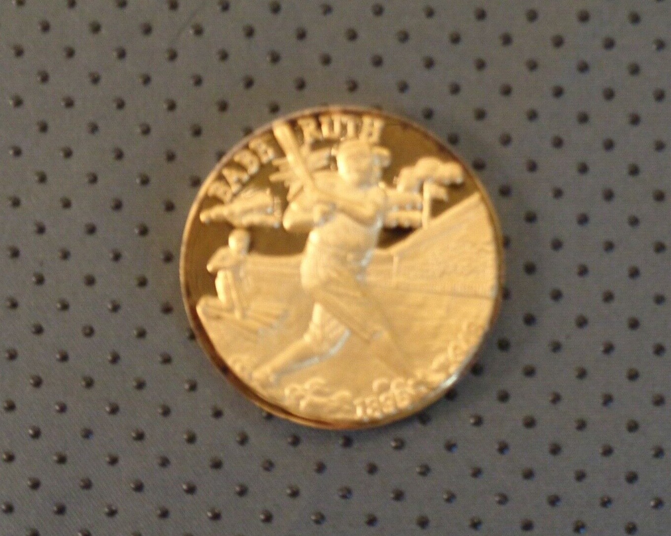 BABE RUTH NY YANKEES 24KT GOLD / STERLING SILVER COIN LONGINES ...