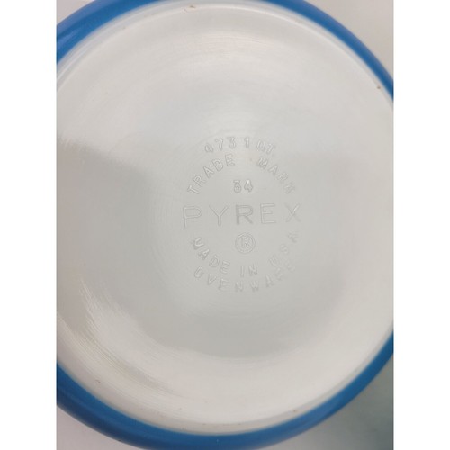 Vintage Pyrex 473 Snowflake Blue Garland Casserole Dish 1 Qt with lid ...