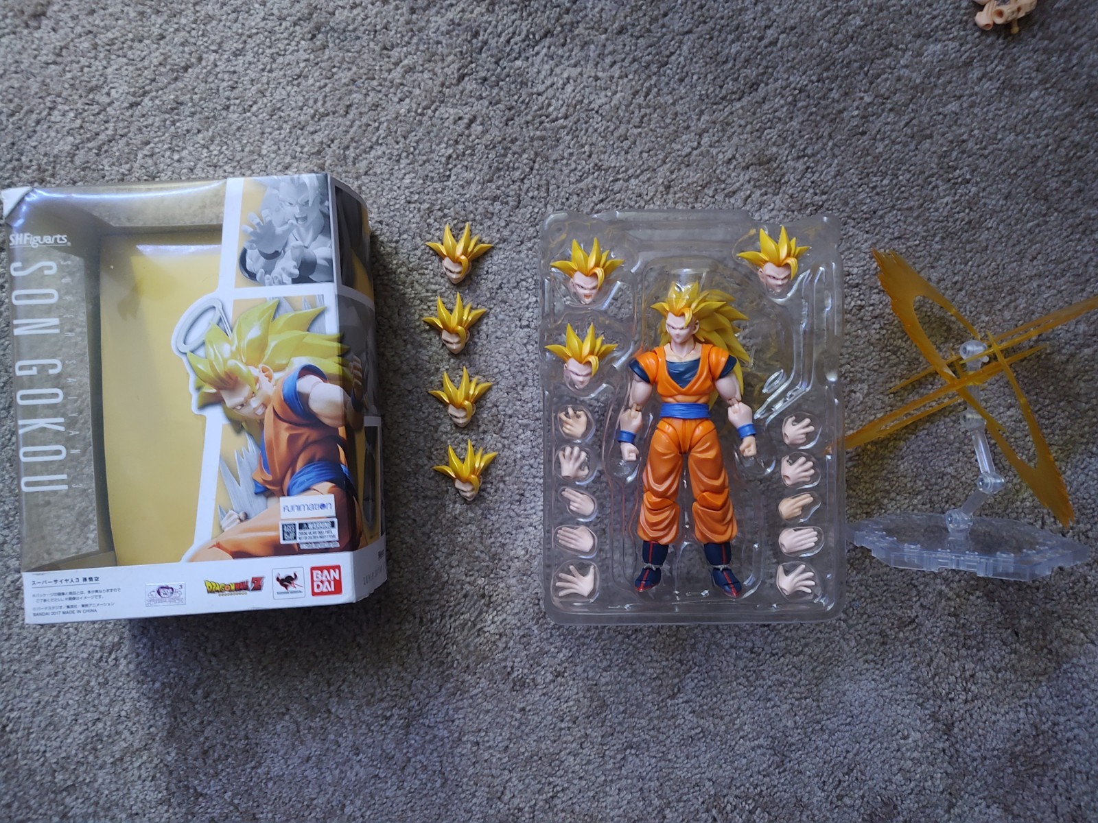 Sh Figuarts And Demonical Fit Super Saiyan 3 Goku Kit Bash Plus Effect ...