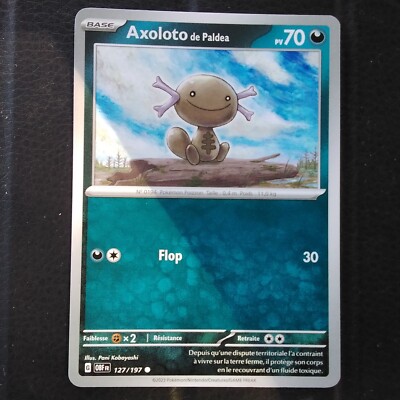 Carte Pokémon Axoloto 127/197 EV3 Flammes Obsidiennes fr neuve | eBay