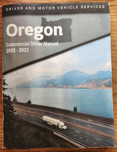 2023 Oregon DMV ODOT Commercial Driver Handbook Manual Motor Vehicle ...