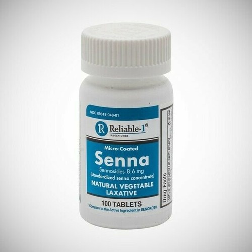 Senna Sennosides 8.6 mg Micro-Coated Tablets Natural Vegetable Laxative ...
