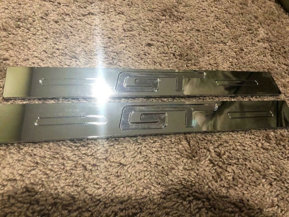 2005 2006 2007 2008 2009 FORD MUSTANG CHROME DOOR SILL SCUFF PLATE ...
