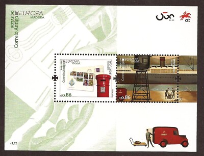 [1687] Portugal Madeira 2020, Block. MNH**, Ancient Postal Routes, mail ...