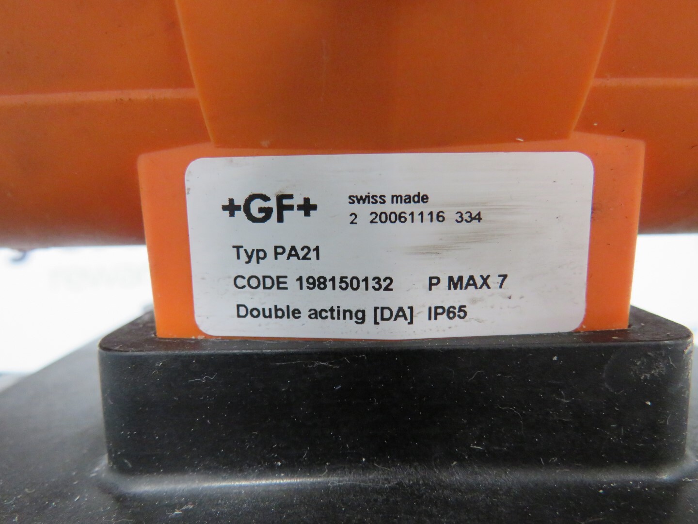 Georg Fischer type PA21 actuator valve 275L-H Typ 343 DN50 | eBay UK