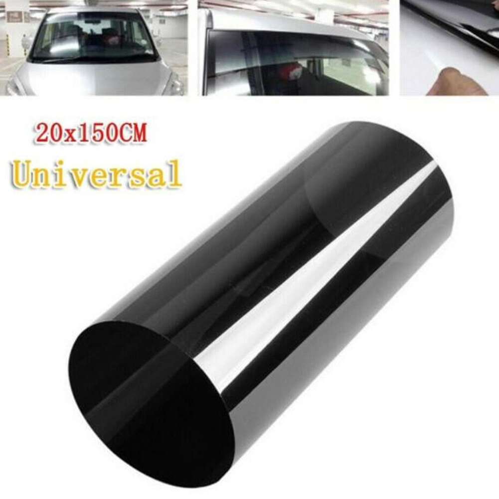 150x20CM Sunshade Stickers Cell Phone Front + Rear Gloss Black Home ...