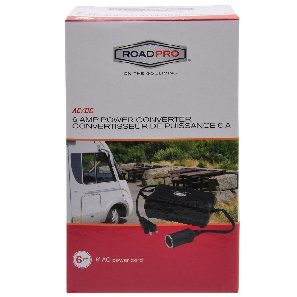 Roadpro 12v RPSL7001 Roadpro Ac To Dc 6 Amp Power Converter | eBay
