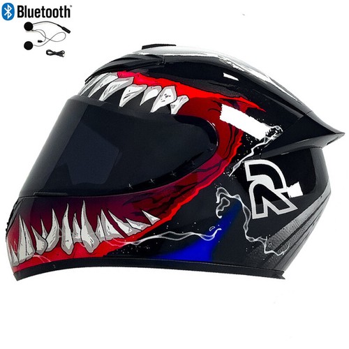 DOT Bluetooth Motorcycle Helmets ATV Off Road FULL FACE Motorcross ...
