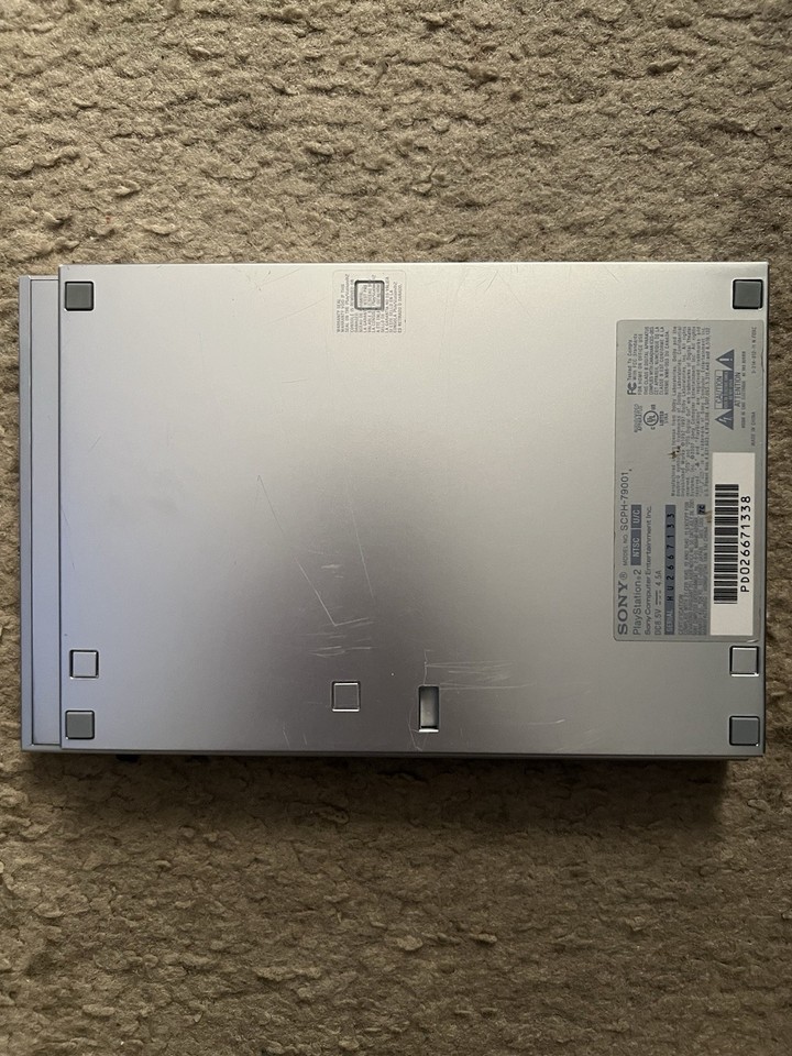 Sony PlayStation 2 Slim PS2 Silver SCPH-79001 Console System Bundle | eBay