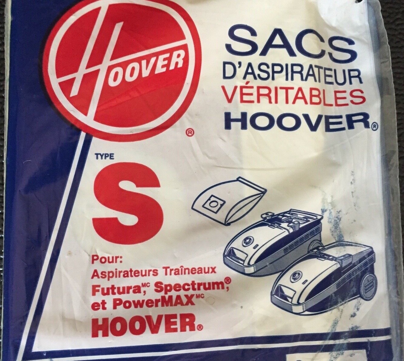 Hoover genuine vacuum cleaner bags Type S Standard Bags Pkg of 3 ...
