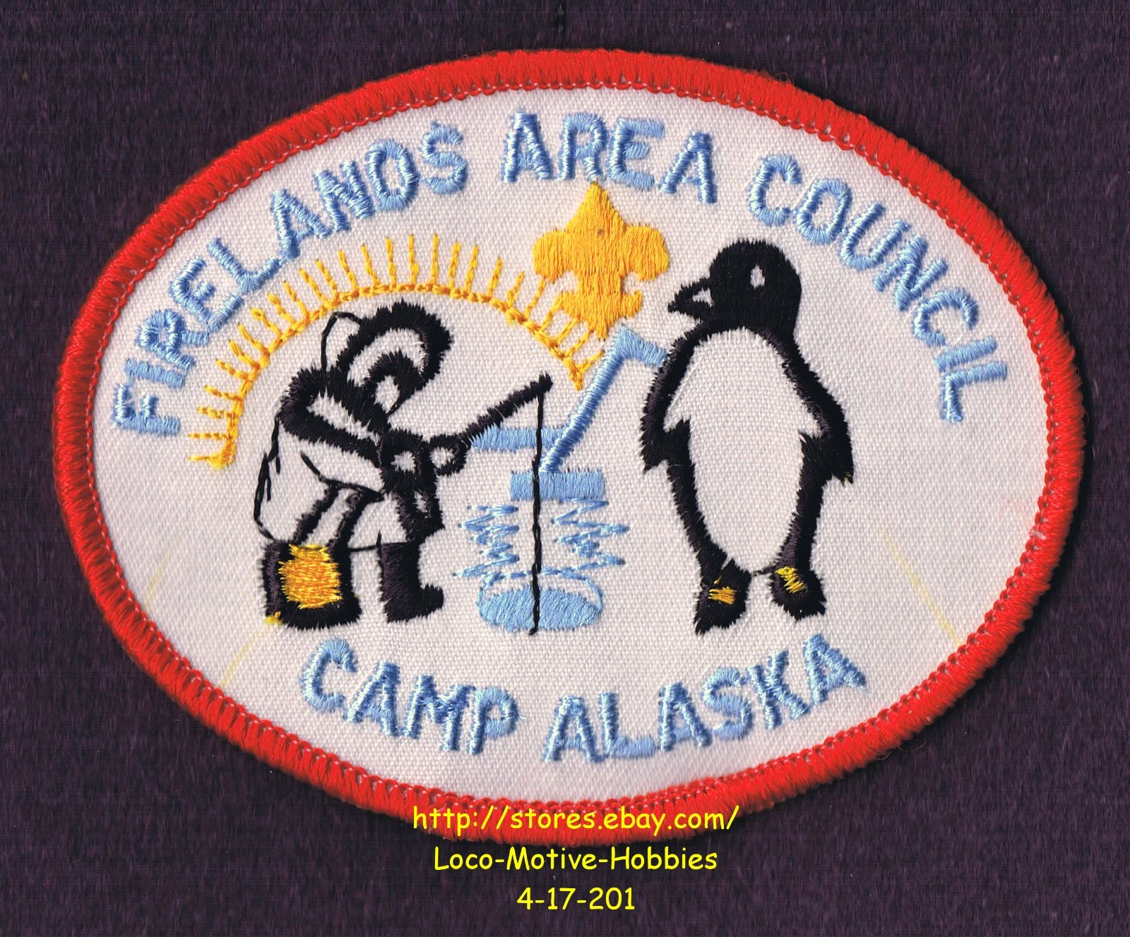 LMH Patch BOY SCOUTS Scout CAMP ALASKA BSA Camporee FIRELANDS AREA ...